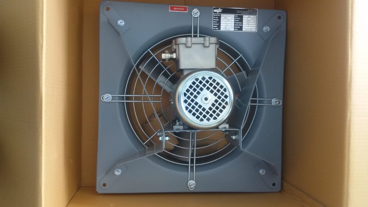 WTC WHP-500-4-5-EX พัดลมกันระเบิดแบบติดผนังอุตสาหกรรม WHP500